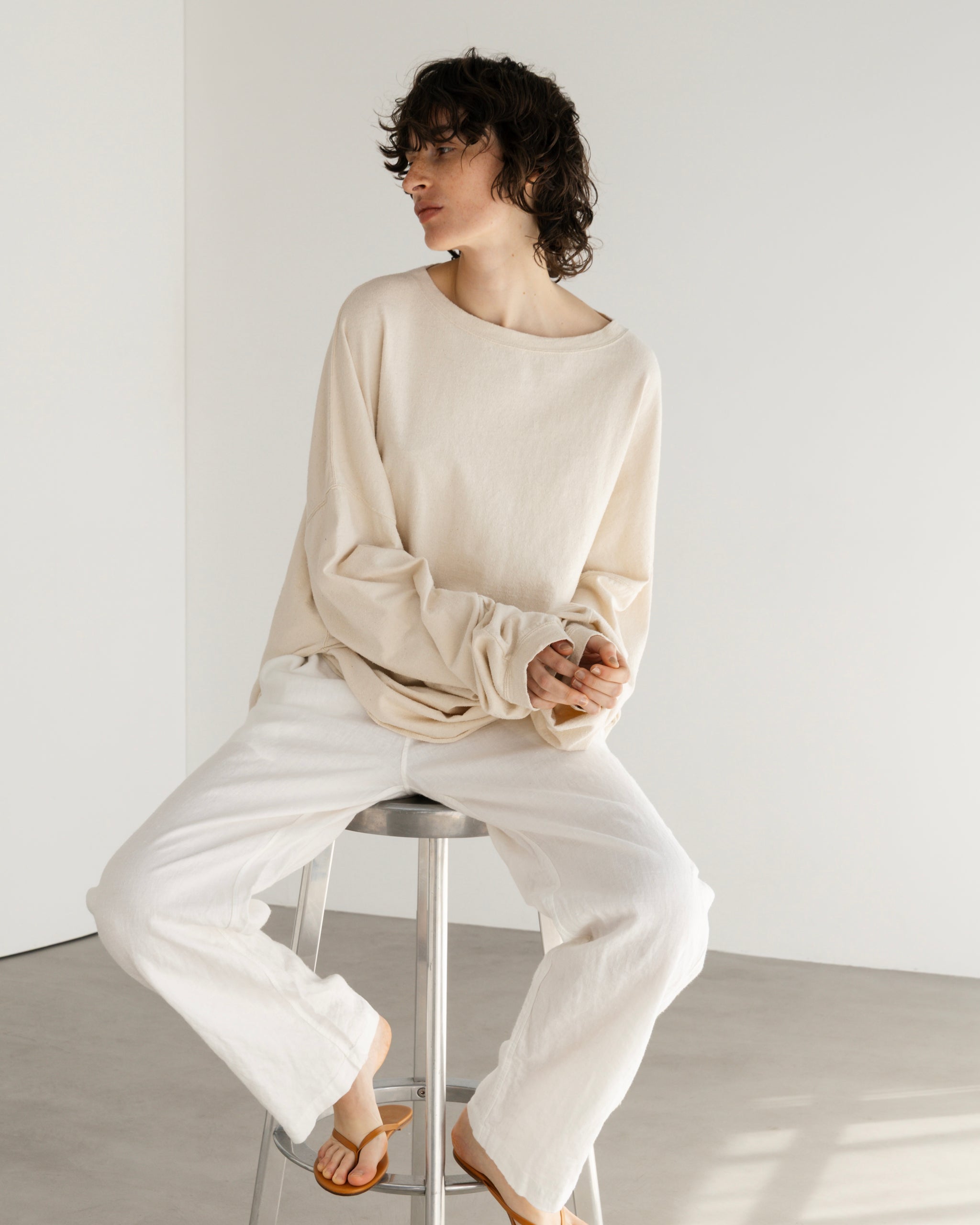 COTTON SILK LOOSE SILHOUETTE PULLOVER（コットンシルクルーズシルエットプルオーバー）｜BIYOMA（ビヨー ...